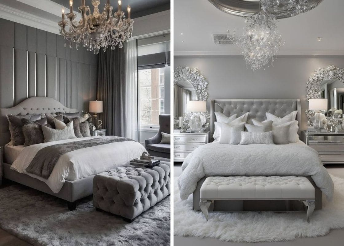 22 Stunning Silver Grey Bedroom Design Ideas to Elevate Your Luxury ...