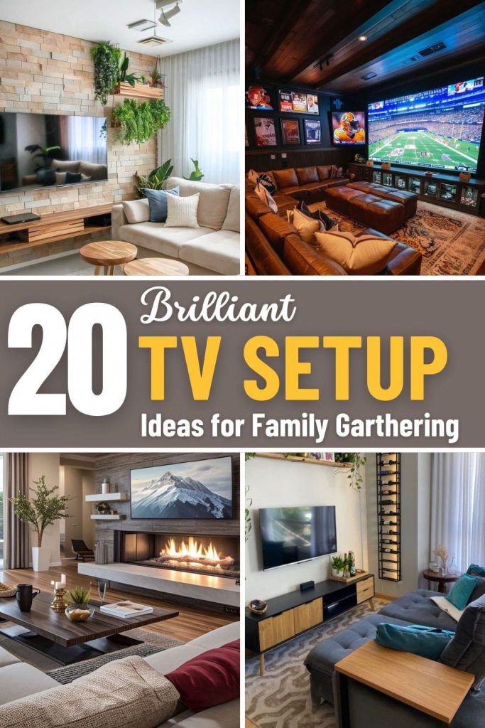 20 Brilliant TV Setup Ideas to Transform Your Living Room into a Family ...