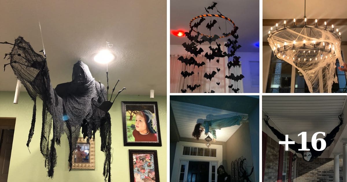 20 Halloween Ceiling Decor Ideas That Will Leave Everyone Spellbound ...