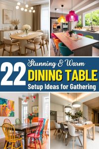 22 Beautiful Dining Table Ideas to Create a Warm Gathering Space - Lava ...