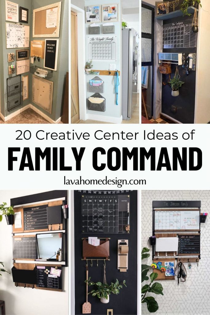 20 Brilliant Family Command Center Ideas for an Organized Home - Lava ...