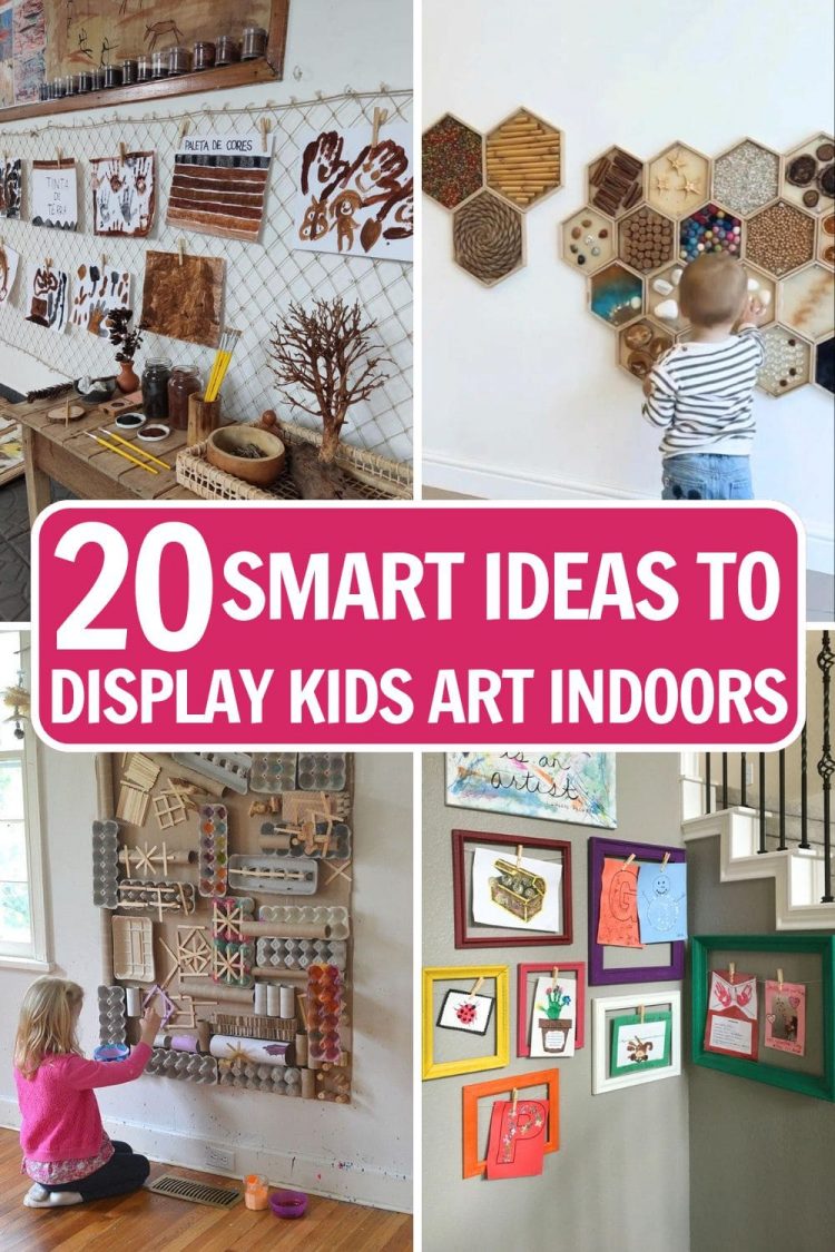 20 Creative Kids Art Display Ideas to Try at Home - Lava Home Design