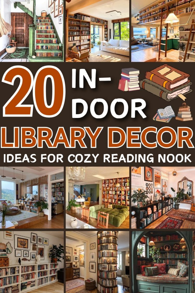 20 Inspiring Indoor Library Decor Ideas for Cozy Reading Spaces - Lava ...