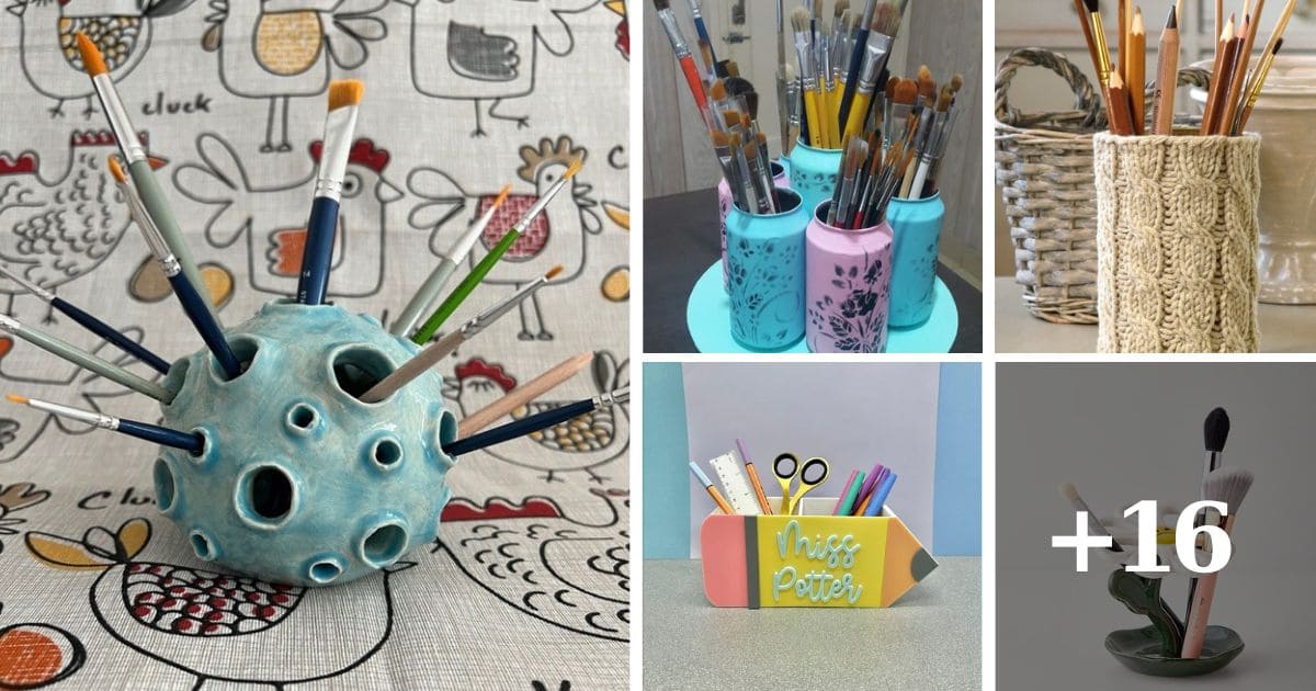 20 DIY Pen Holder Ideas to Organize Your Desk in Style - Lava Home Design